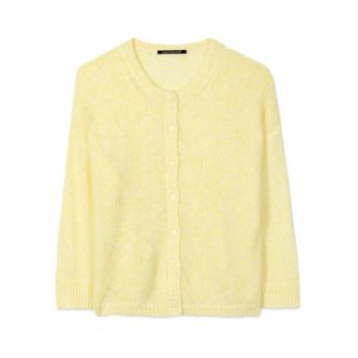Luisa Cerano Femme, Pulls, Jaune, Taille: 42 FR Strickjacke