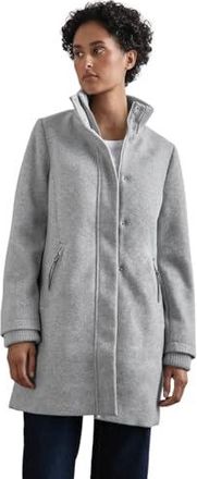 Street One A201964 Manteau avec d&eacute;tails tricot&eacute;s, Gris m&eacute;tallis&eacute;, 38 Femmes