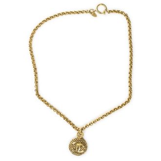 Chanel Halskette - CC Quilted Round Pendant ChainNecklace - Gr. unisize - in Gold - f&uuml;r Damen