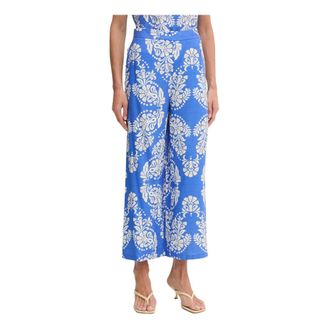 Lola Casademunt Hose mit Damast-Print - - Trousers - Damen - Blau - M