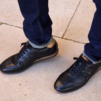 Bexley Bockara - Sneaker homme noir patin&eacute;