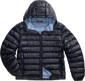 Blauer Kurze Steppjacke Charles - - Jackets - Herren - Blau - M