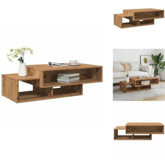 vidaXL Couchtisch Artisan-Eiche 105x55x32 cm Holzwerkstoff - Couchtisch - Couchtische - Couchtisch Niedrig - Tisch
