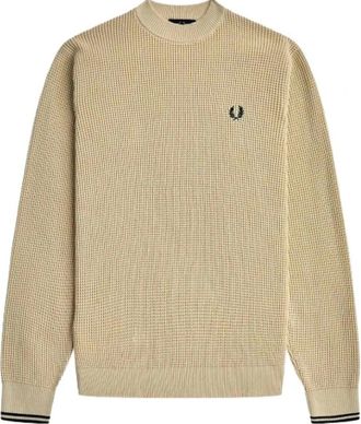 Fred Perry Homme, Pulls, Beige, Taille: XL Pulls &agrave; col rond