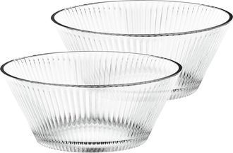 Nachtmann Schalen 2er Set, 15 cm Durchmesser, Aperitivo, 105576, Snackschalen aus Kristallglas, Glasschalen spülmaschinenfest