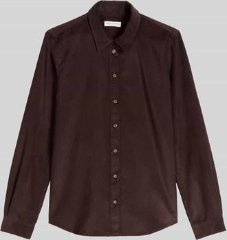 Marc O'Polo Regular Fit Langarm Bluse aus Lyocell-Baumwoll-Mix