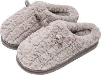 Generic Pantoufles coulissantes pour femme - Pour Halloween, No&euml;l, vacances, maison, ext&eacute;rieur et int&eacute;rieur, caf&eacute;, 40 EU