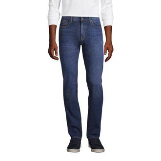 Lands End Performance-Jeans, Slim Fit, Herren, Gr&ouml;&szlig;e:48 76 regular, Blau, by Lands End