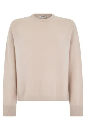 Max Mara Wool and Cashmere Blend Crewneck Sweater - Pink
