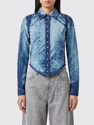 Diesel Hemdbluse Damen Farbe Blau