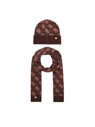 Guess Set Schal und M&uuml;tze GFBOX WP6401 Braun