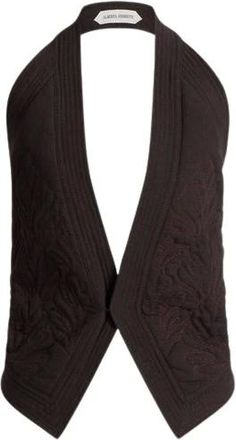 Alberta Ferretti Femme, Tops, Brun, Taille: 40 FR D&eacute;bardeurs