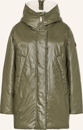 Peuterey Peuterey Daunenmantel Cork Mit Teddyfell gruen