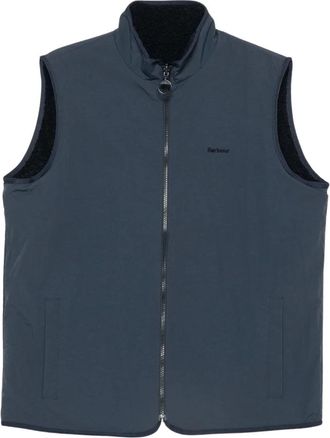Barbour Gilet R&eacute;versible en Polaire - Homme - Vestes - Bleu - Taille: M