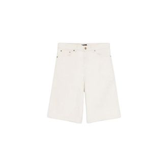 A.P.C. A.p.c., Homme, Shorts, Blanc, Taille: L Denim Fermeture &Eacute;clair Design Cinq Poches