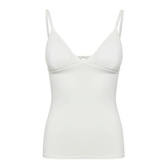 Gestuz Haut Cami &agrave; Bretelles R&eacute;glables - Egret - Femme - Tops - Blanc - Taille: 36 FR