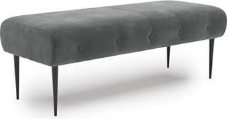 Cavadore Sitzbank Amba, Trendige Polsterbank 2-sitzig für Küche, Esszimmer oder Wohnküche / Küchenbank passend zum 2-Sitzer Amba / 119 x 52 x 54 / Hochwertiges