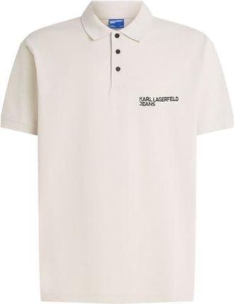 Karl Lagerfeld Karl Lagerfeld Jeans, Homme, Polo en Piqu&eacute; R&eacute;gulier, Coupe R&eacute;gulier, Beige, XL