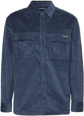 Calvin Klein Côte édélé Shirt - Blau