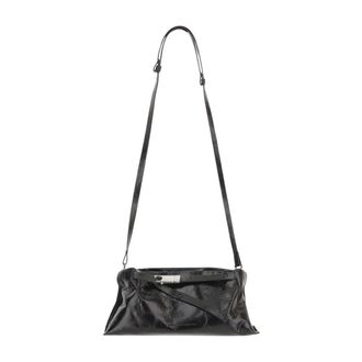Benedetta Bruzziches Femme, Sacs, Noir, Taille: ONE Size Lauren Sac en cuir verni
