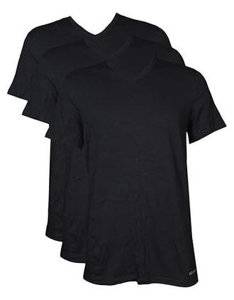 Columbia 3 Pack Cotton V-Neck T-Shirt, Noir, XL Homme