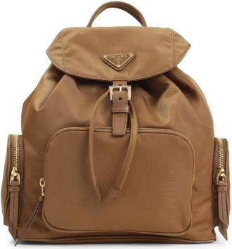 Prada Rucks&auml;cke - Brown Polyamide Bucket Bag With Multi-Compartment - Gr. unisize - in Braun - f&uuml;r Damen
