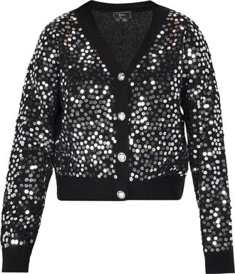 Faina Strickjacke Damen schwarz