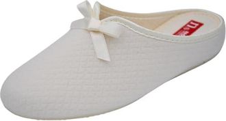 Norteñas Norteñas Chaussure de maison blanche femme 37, ecru, 37 EU