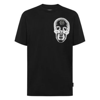 Philipp Plein T-shirt Rundhals SS Skull - - Tops - Herren - Schwarzk - XL