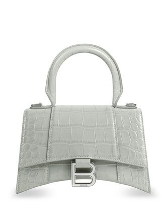 Balenciaga sac &agrave; bandouli&egrave;re XS Hourglass - Gris
