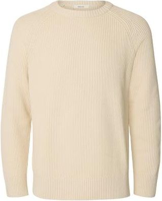 Selected Pull droit maille en coton