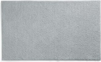 KELA Badematte rutschfest 60 x 100 x 1,5 cm Maja, Badezimmerteppich grau, waschbar, recyceltes Polyester, Flauschiger Badvorleger