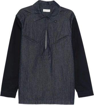 Dries Van Noten Homme, Chemises, Bleu, Taille: S Tunique en denim