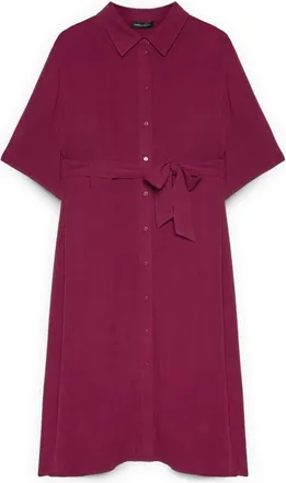 Fiorella Rubino Femme, Robes, Rouge, Taille: 48 FR Robe chemisier Power en viscose
