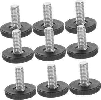 DOITOOL 24 Stück Teiliges Schraubbar Höhenverstellbare Gewindefüße für Tisch Stuhl Hocker Flexible Möbelfüße zum Nivellieren und Schutz von Böden