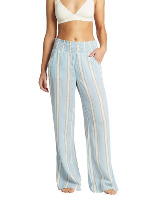 Billabong Billabong Damen New Waves Stripe Pant Hose, Klarer Himmel, Groß