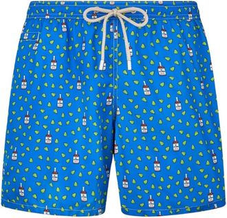 Saint Barth Homme, Maillots de bain, Bleu, Taille: S Short de Bain Lighting
