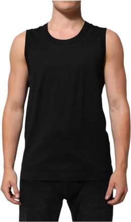 Dolce & Gabbana Homme, Tops, Noir, Taille: M D&eacute;bardeur &agrave; col rond sans manches
