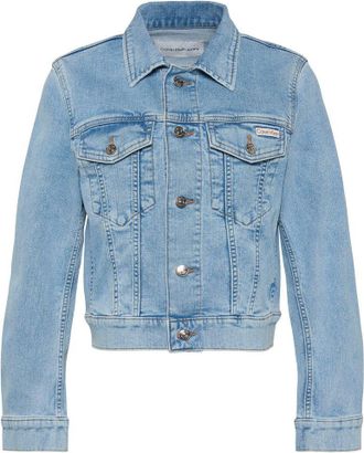Calvin Klein Jeans Jeansjacke CLASSIC TRUCKER COASTAL LIGHT Regular fit mit Rundhalsausschnitt