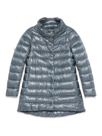 Herno Knielanger Mantel - Hellblau