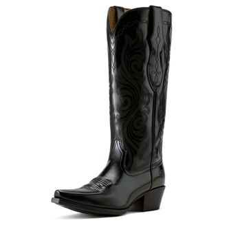 Ariat Womens Taytum X Toe StretchFit Western Boots in Glossy Black, B Medium Width, Size 37.5, by Ariat