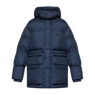 Emporio Armani Daunenjacke mit abnehmbarer Kapuze - - Jackets - Herren - Blau - 2XL