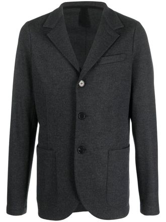 Harris Wharf London blazer en laine vierge &agrave; simple boutonnage - Gris