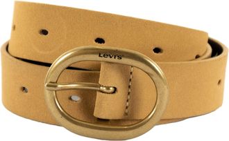 Levi's Womens Womens High-Low Bovine 50 Composition Leather Belt, Bisque, 95
