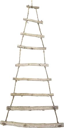 Generic Dekoleiter aus Holzst&auml;ben | Wanddeko Holzleiter Leiter H&auml;ngedeko H&auml;nger | 100 cm
