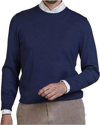 Hansen & Jacob Hansen & Jacob, Homme, Pulls, Bleu, Taille: L 12071-48 Tricot ras du cou