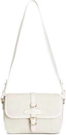 Caf&egrave;noir Sac Bandouli&egrave;re &Agrave; Rabat En Paille, Pour Femme, Couleur Beige, Taille Taille Unique