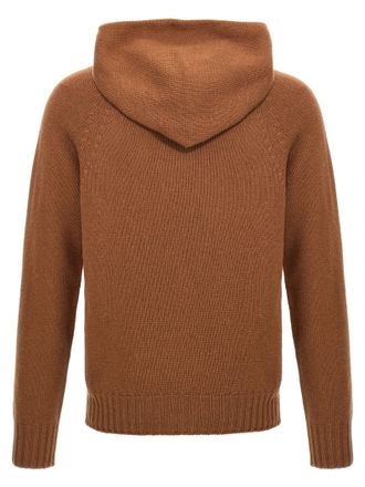 Maryya Wool Blend Hoodie - Camel