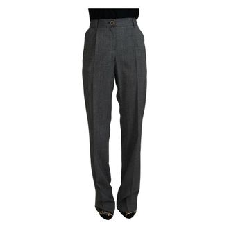 Dolce & Gabbana High Waist Hose - - Trousers - Damen - Grau - S