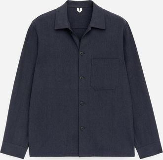 Arket Canvas-Overshirt Aus Einer Tencel-Mischung -Blau